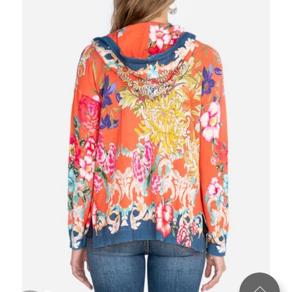 Johnny Was | Tops | Johnny Was Whistle Cropped Hoodie Nwt | Poshmark